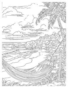 Vacation Vibes Coloring Pages: Find Your Relaxation