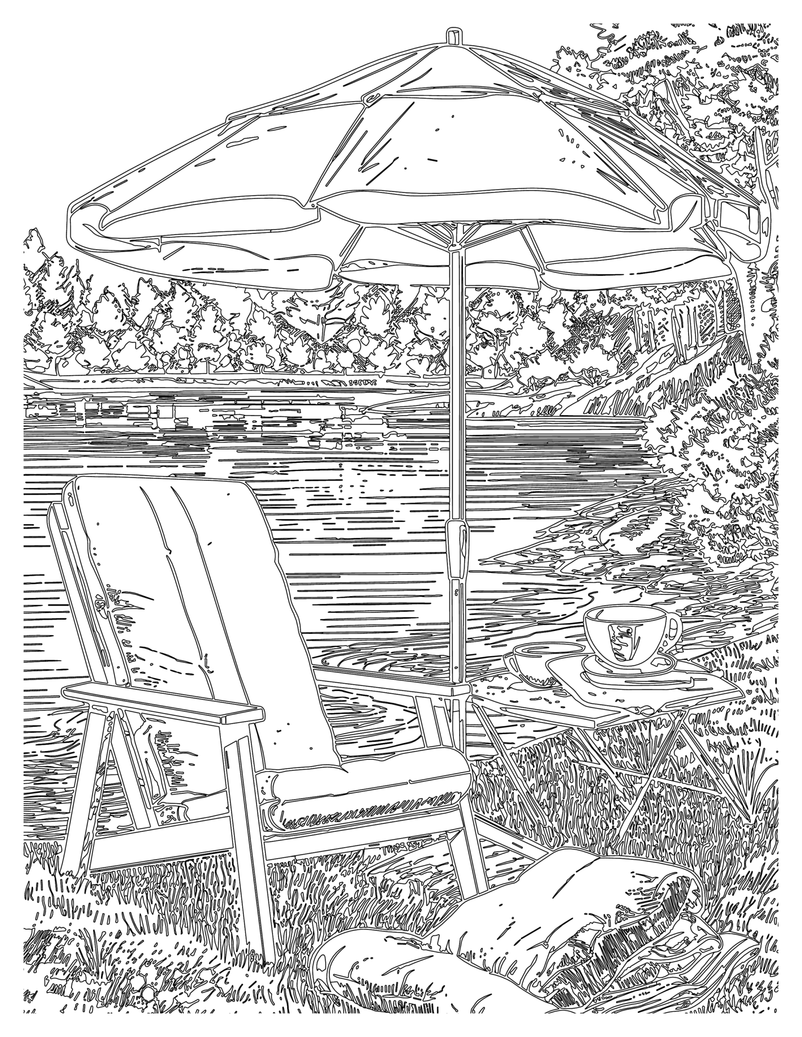 Vacation Vibes Coloring Pages: Find Your Relaxation