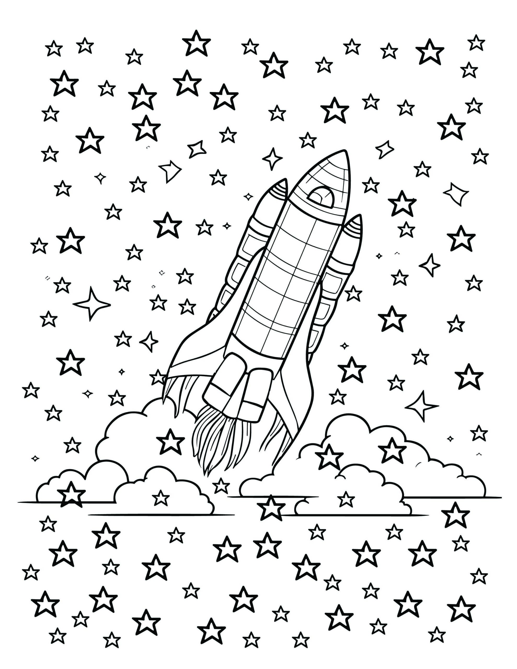 Journey Through Space Coloring Pages | Explore the Cosmos