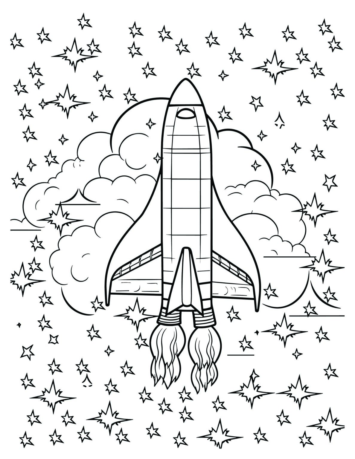 Journey Through Space Coloring Pages | Explore the Cosmos
