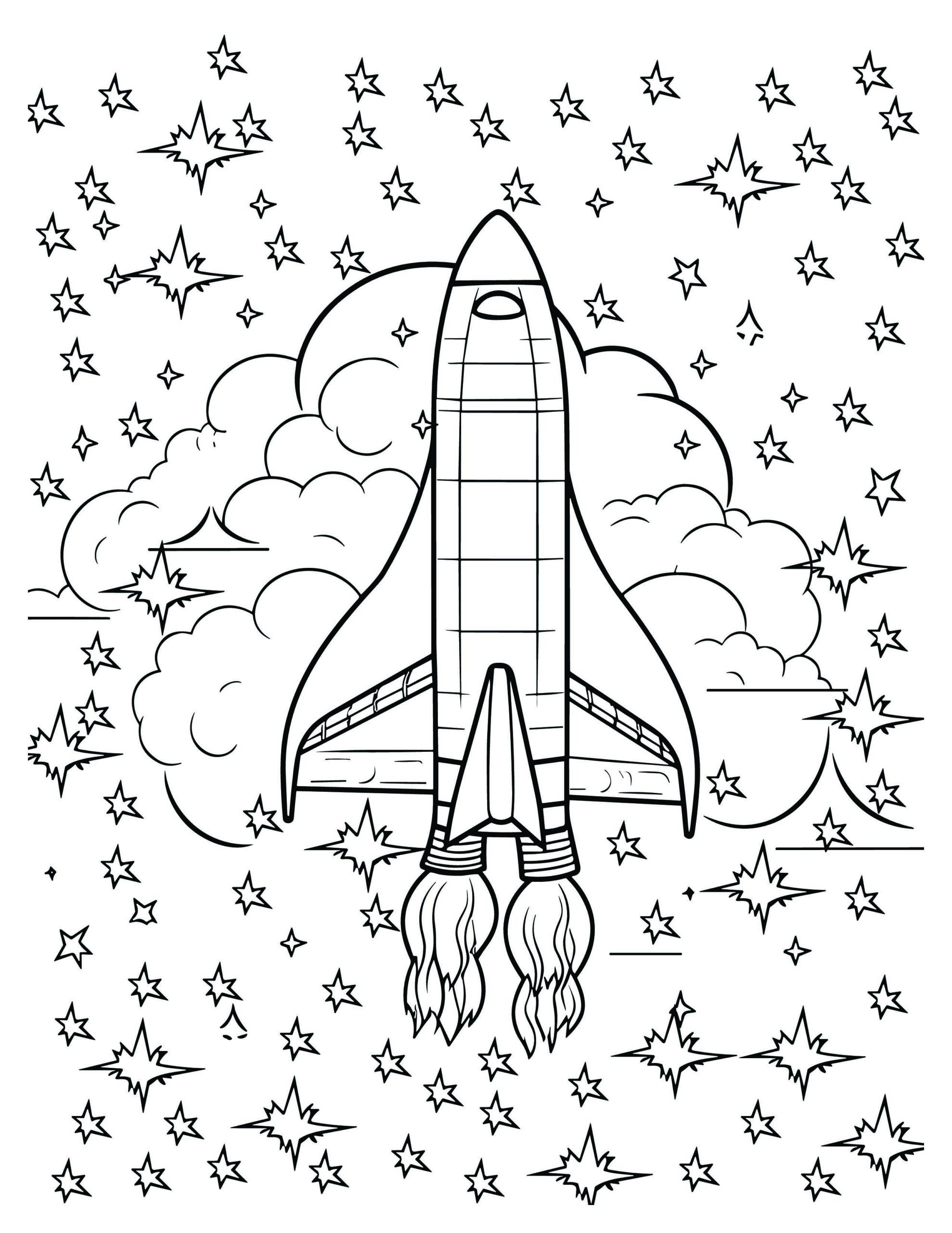 Journey Through Space Coloring Pages | Explore the Cosmos