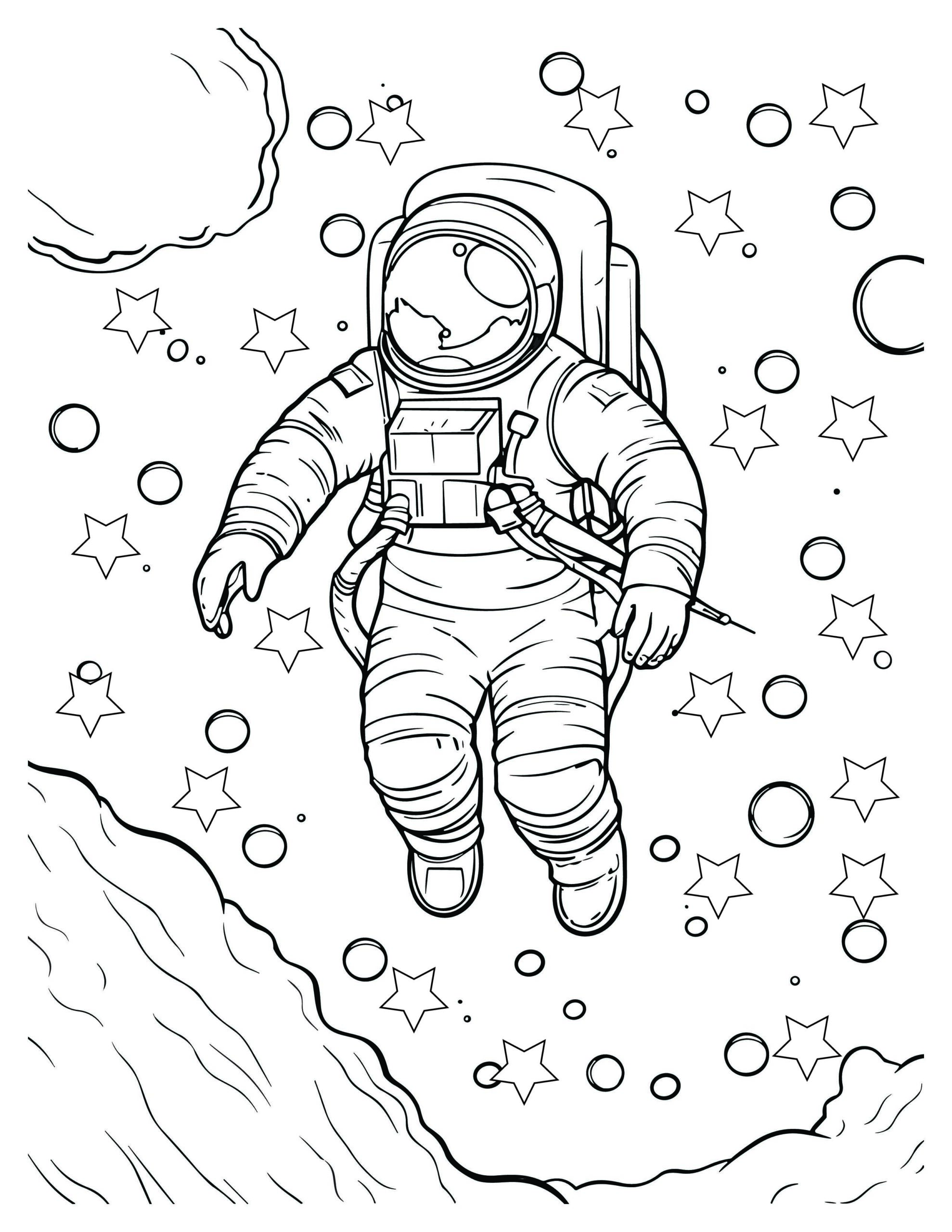 Journey Through Space Coloring Pages | Explore the Cosmos
