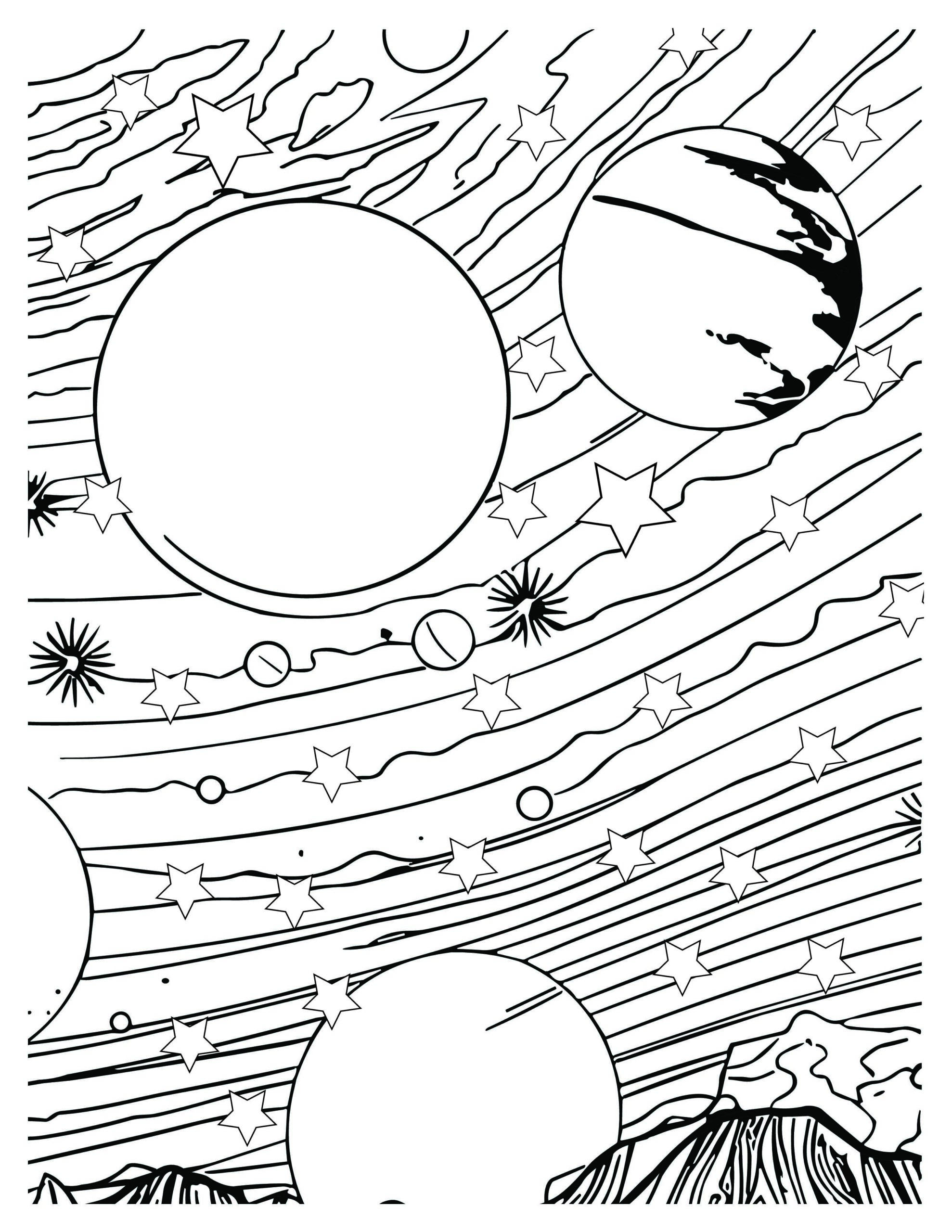 Journey Through Space Coloring Pages | Explore the Cosmos