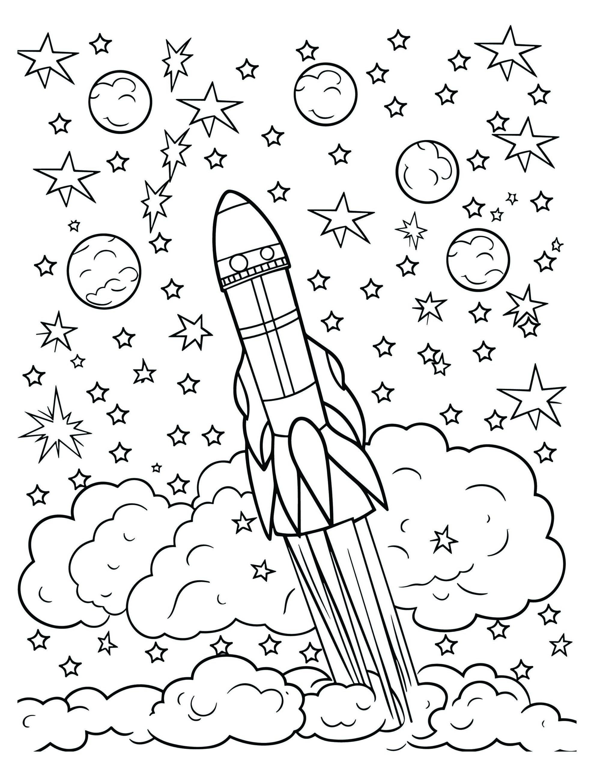 Journey Through Space Coloring Pages | Explore the Cosmos