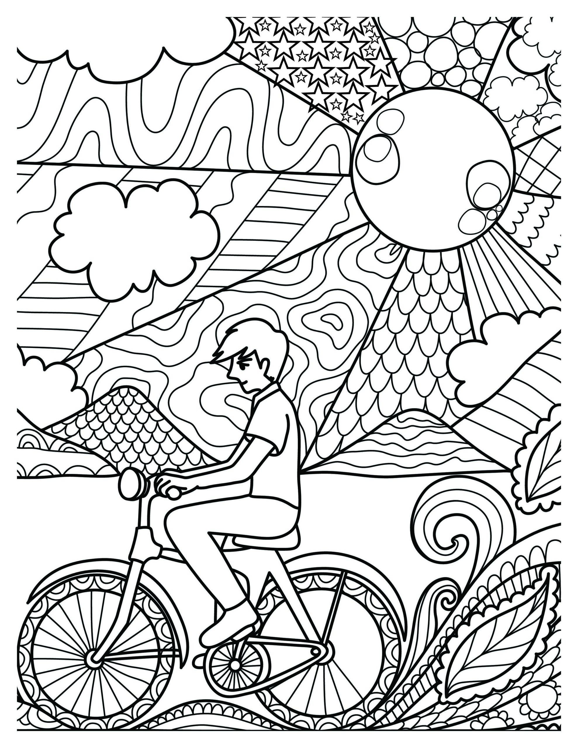 Tranquil Nightscape Coloring Pages | Escape into Serenity