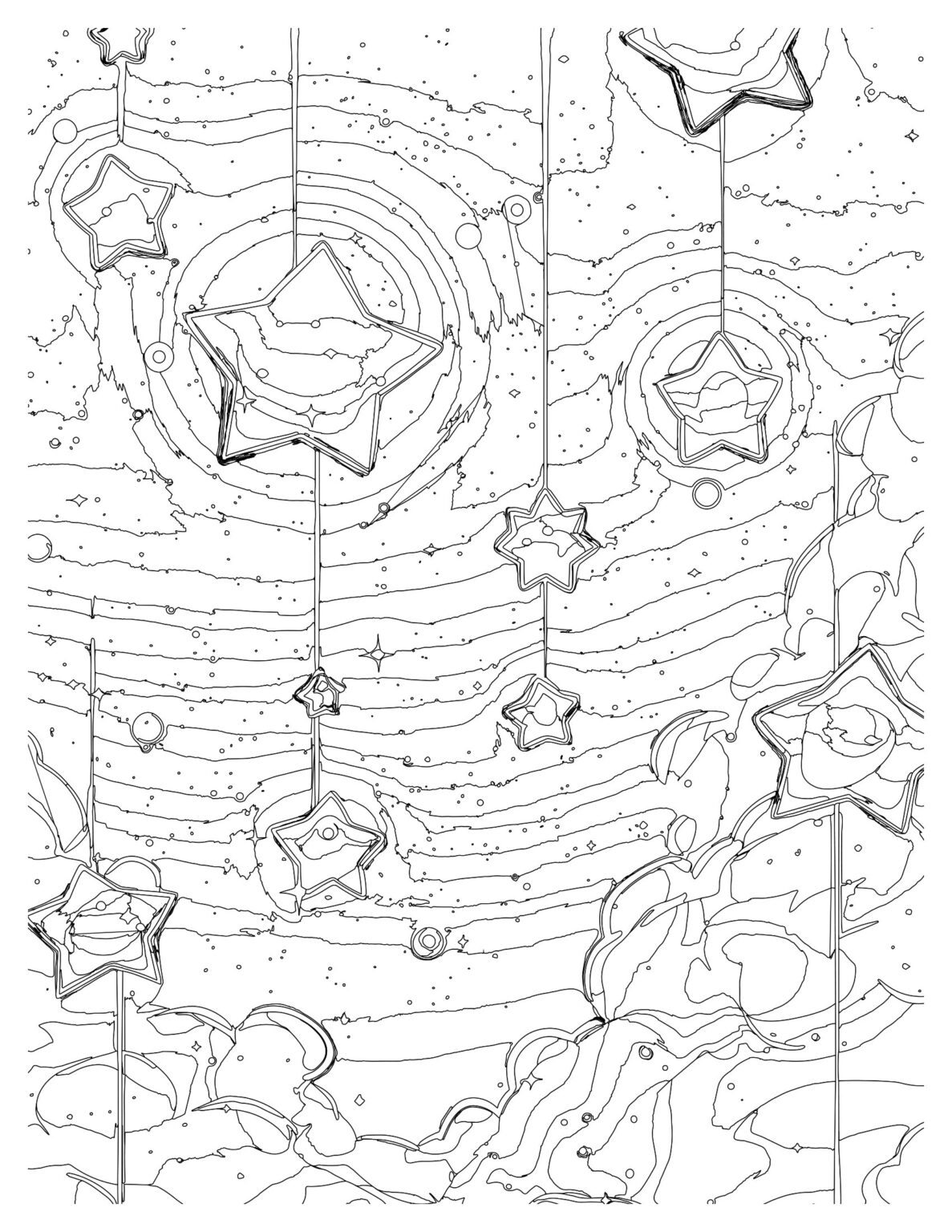 Starry Sky Coloring Pages: Create Your Own Celestial Masterpiece!