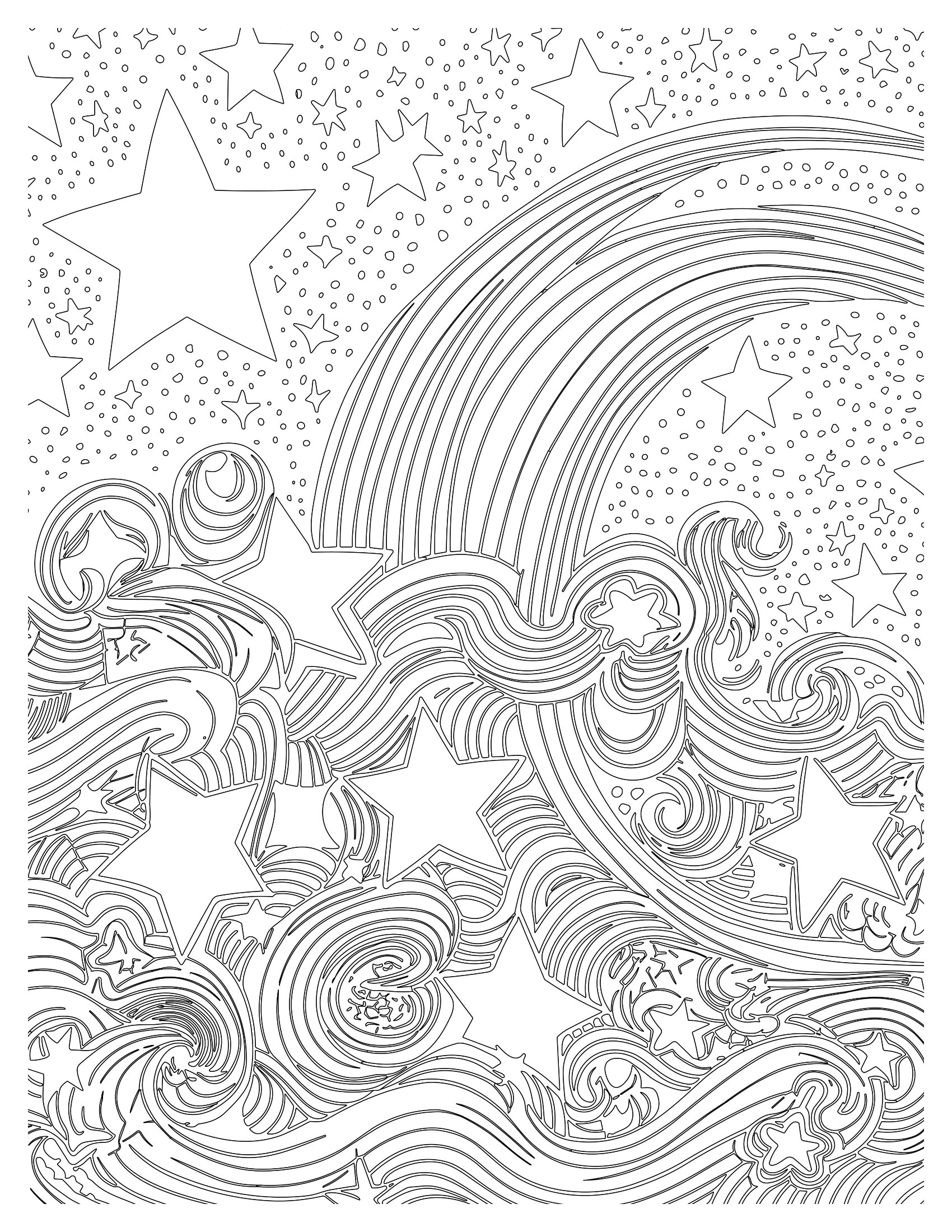 Starry Sky Coloring Pages: Create Your Own Celestial Masterpiece!