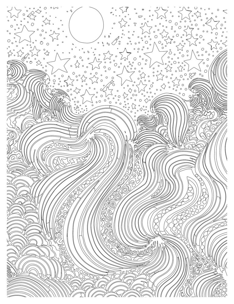Starry Sky Coloring Pages: Create Your Own Celestial Masterpiece!