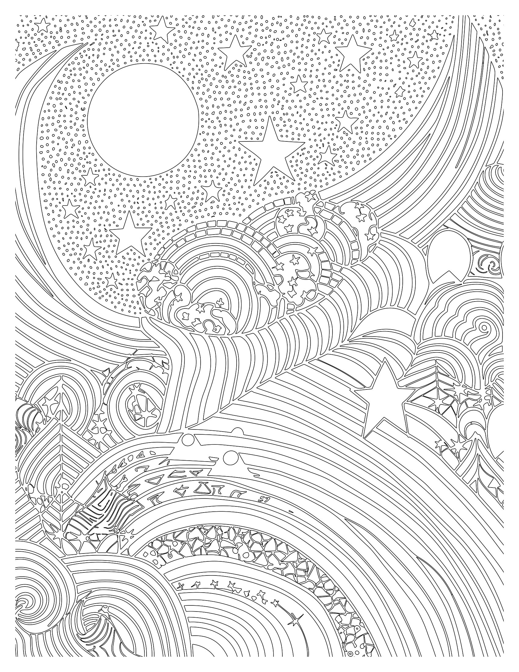 Starry Sky Coloring Pages: Create Your Own Celestial Masterpiece!