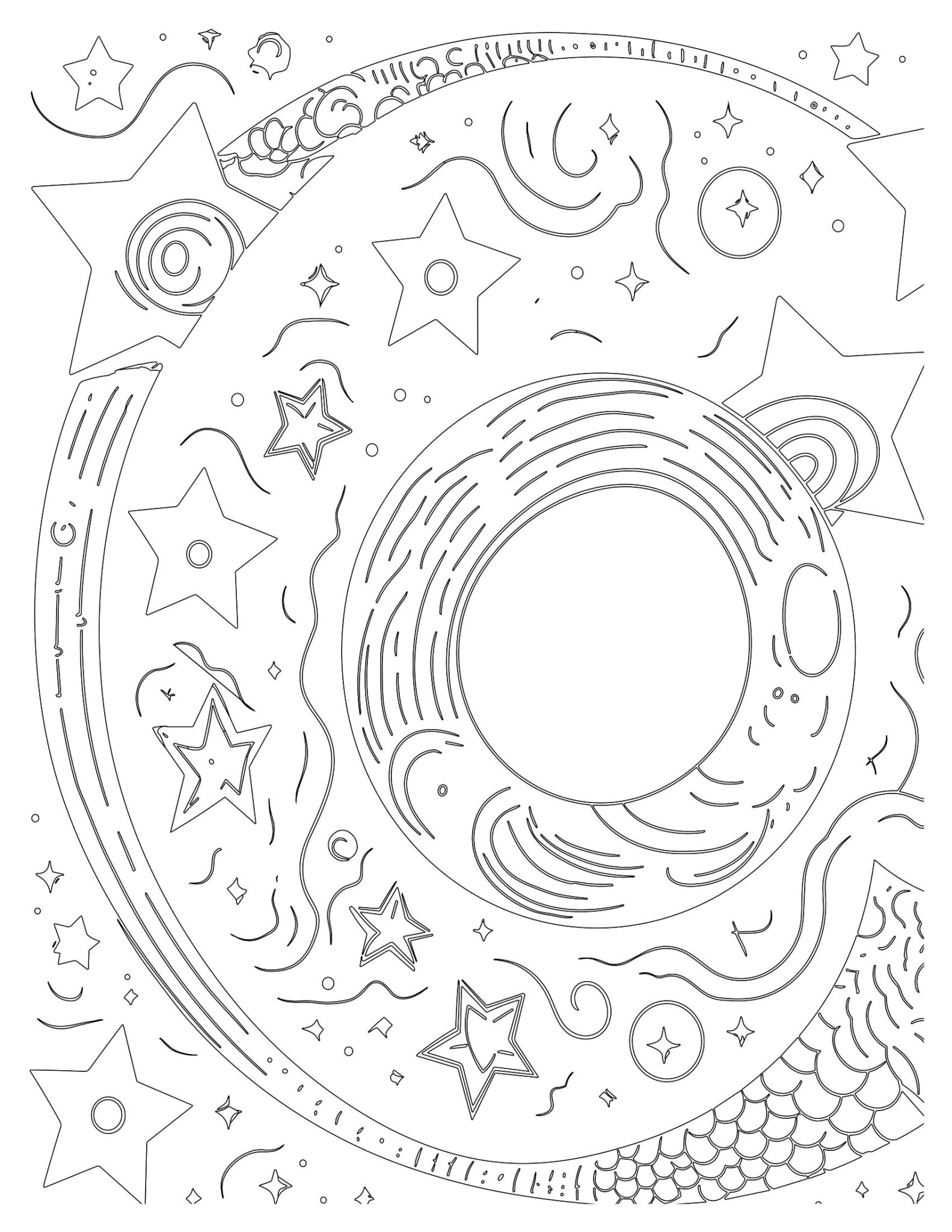 Starry Sky Coloring Pages: Create Your Own Celestial Masterpiece!