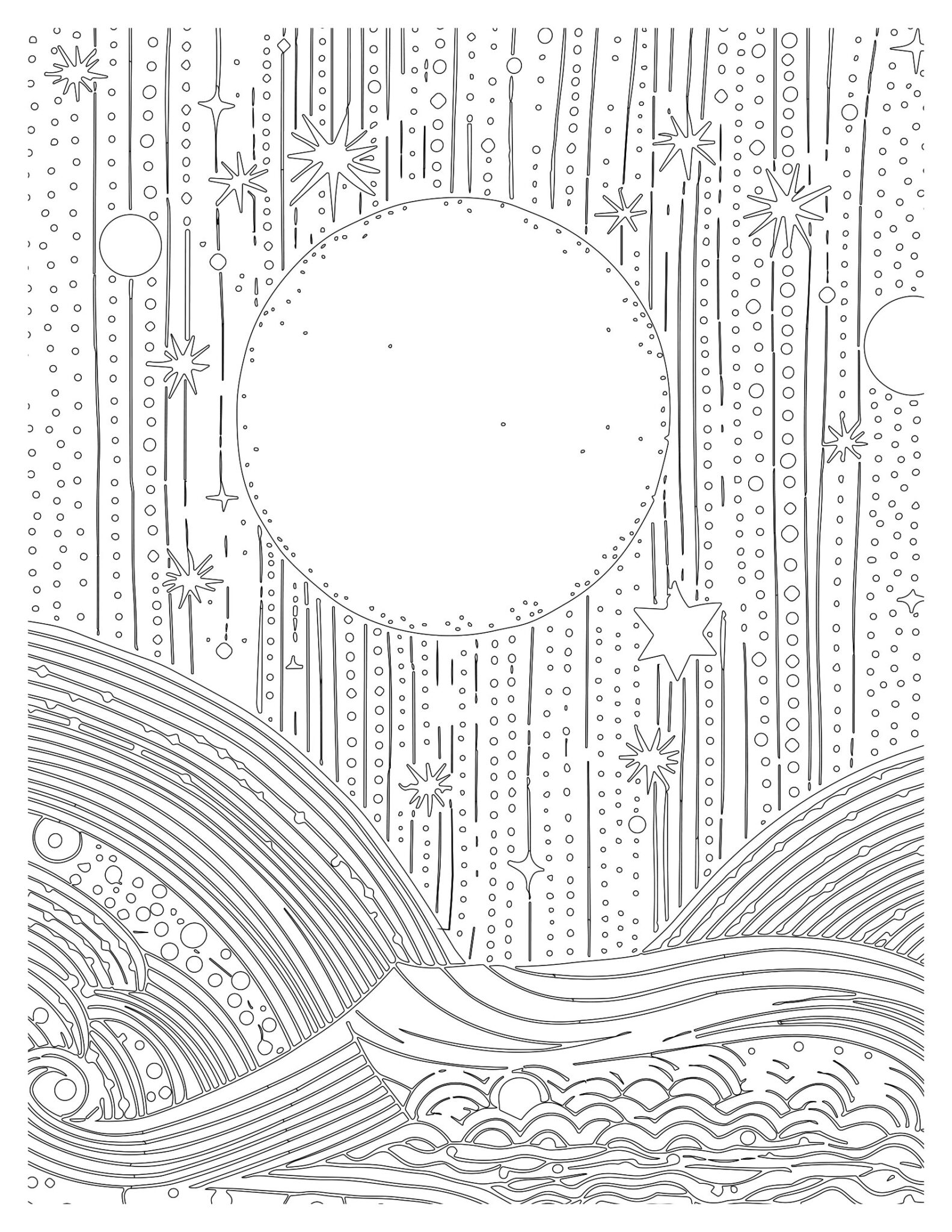 Starry Sky Coloring Pages: Create Your Own Celestial Masterpiece!
