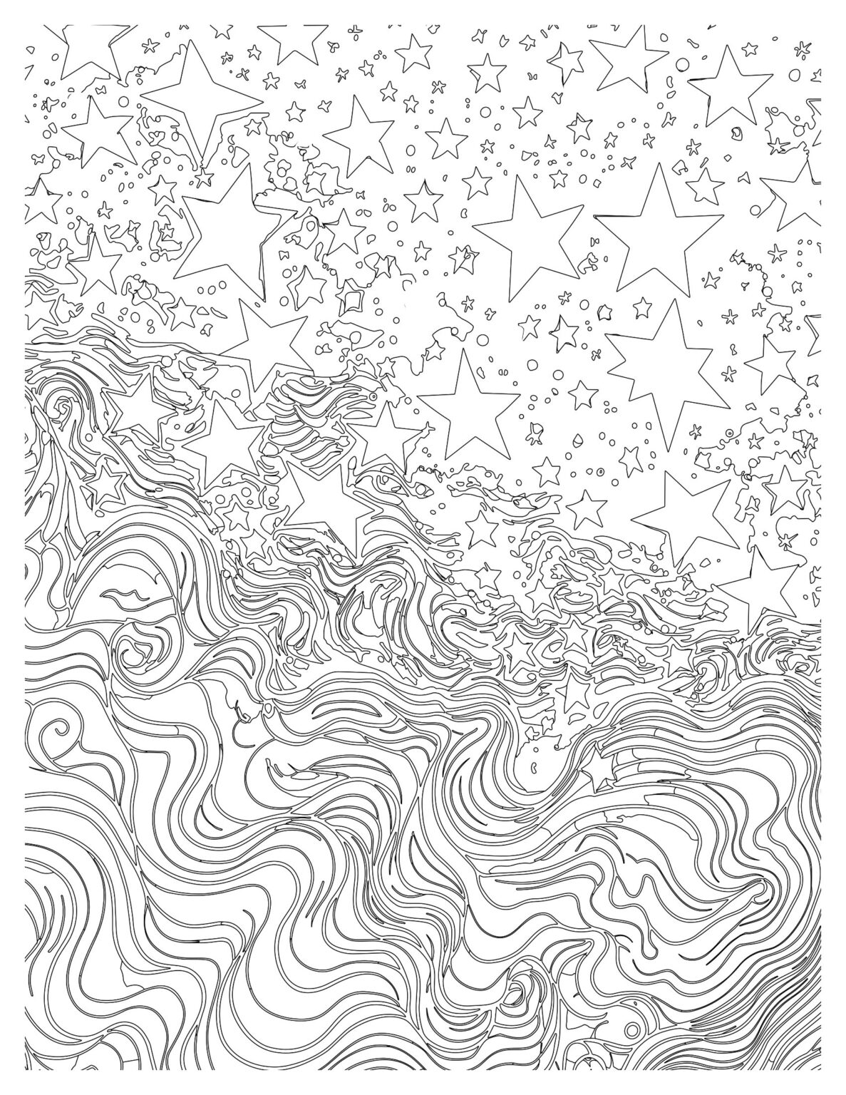 Starry Sky Coloring Pages: Create Your Own Celestial Masterpiece!