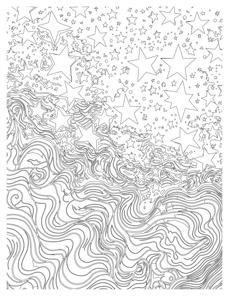 Starry Sky Coloring Pages: Create Your Own Celestial Masterpiece!