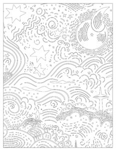 Starry Sky Coloring Pages: Create Your Own Celestial Masterpiece!