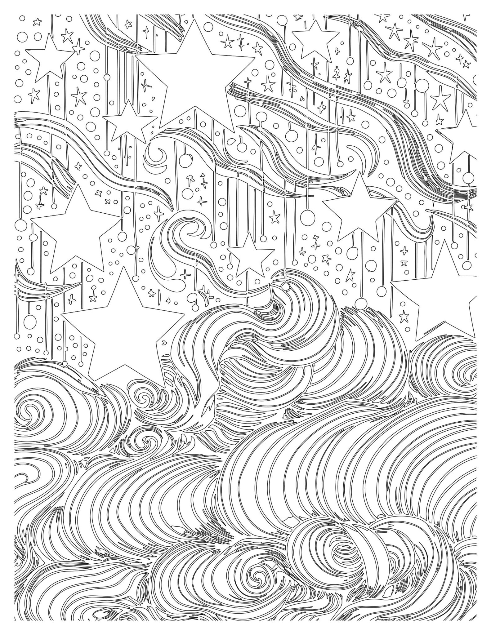 Starry Sky Coloring Pages: Create Your Own Celestial Masterpiece!