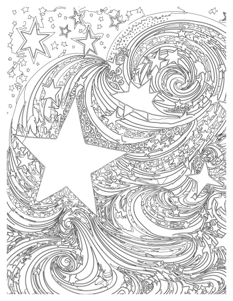 Starry Sky Coloring Pages: Create Your Own Celestial Masterpiece!