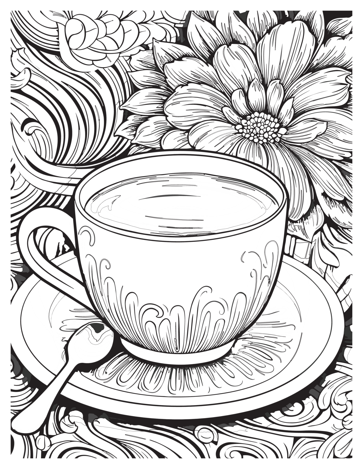 Teatime Treasure Coloring Pages: Delightful Designs Await