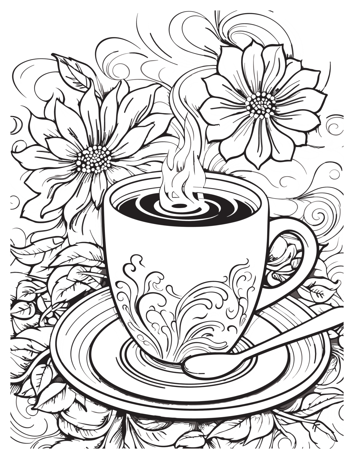 Teatime Treasure Coloring Pages: Delightful Designs Await