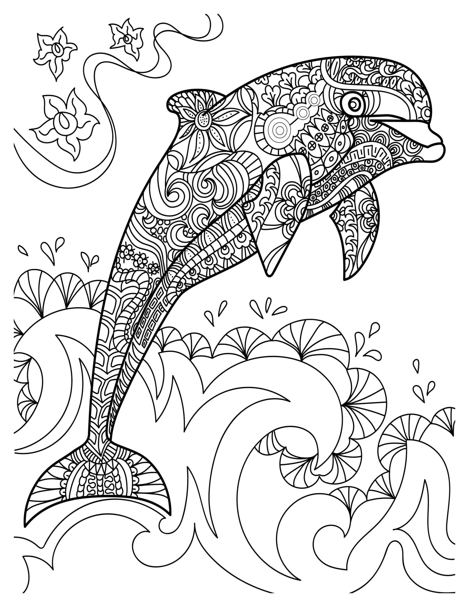 Delightful Dolphin Coloring Pages | Fun for Kids