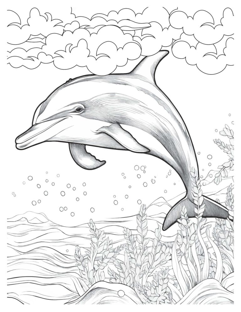 Delightful Dolphin Coloring Pages | Fun for Kids