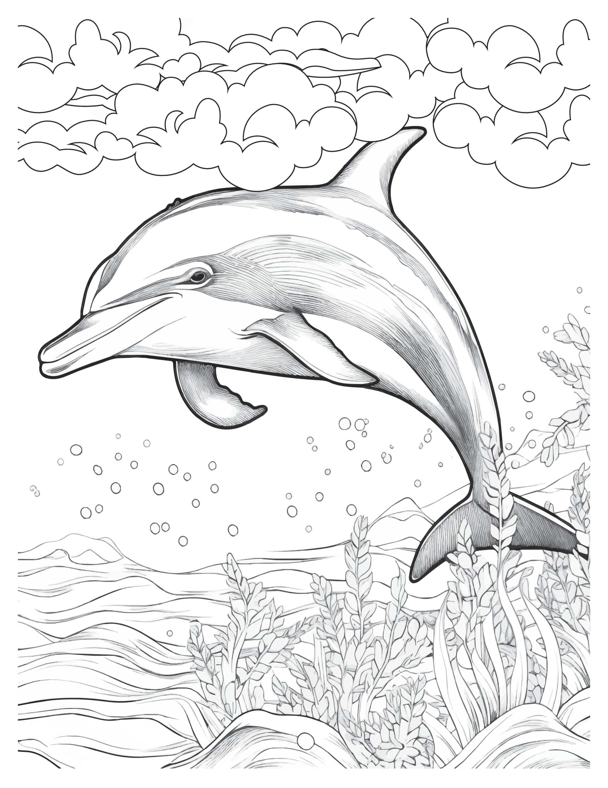 Delightful Dolphin Coloring Pages | Fun for Kids