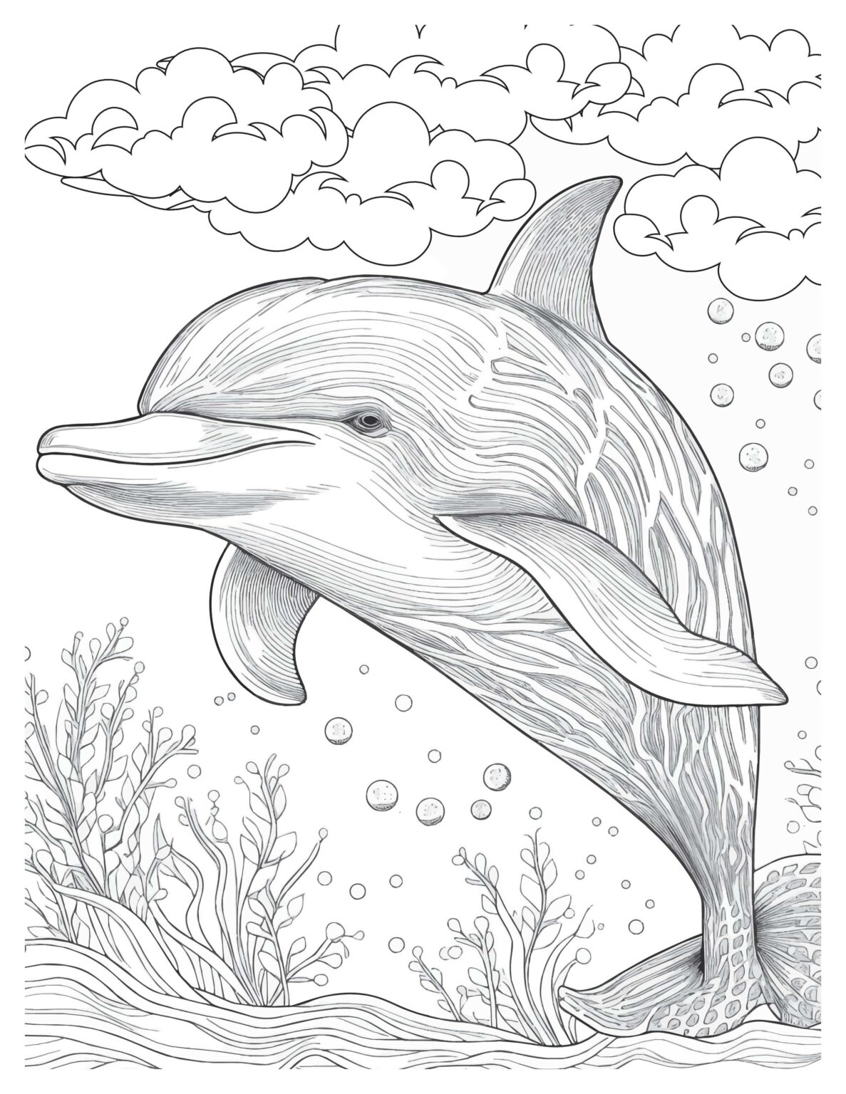 Delightful Dolphin Coloring Pages | Fun for Kids