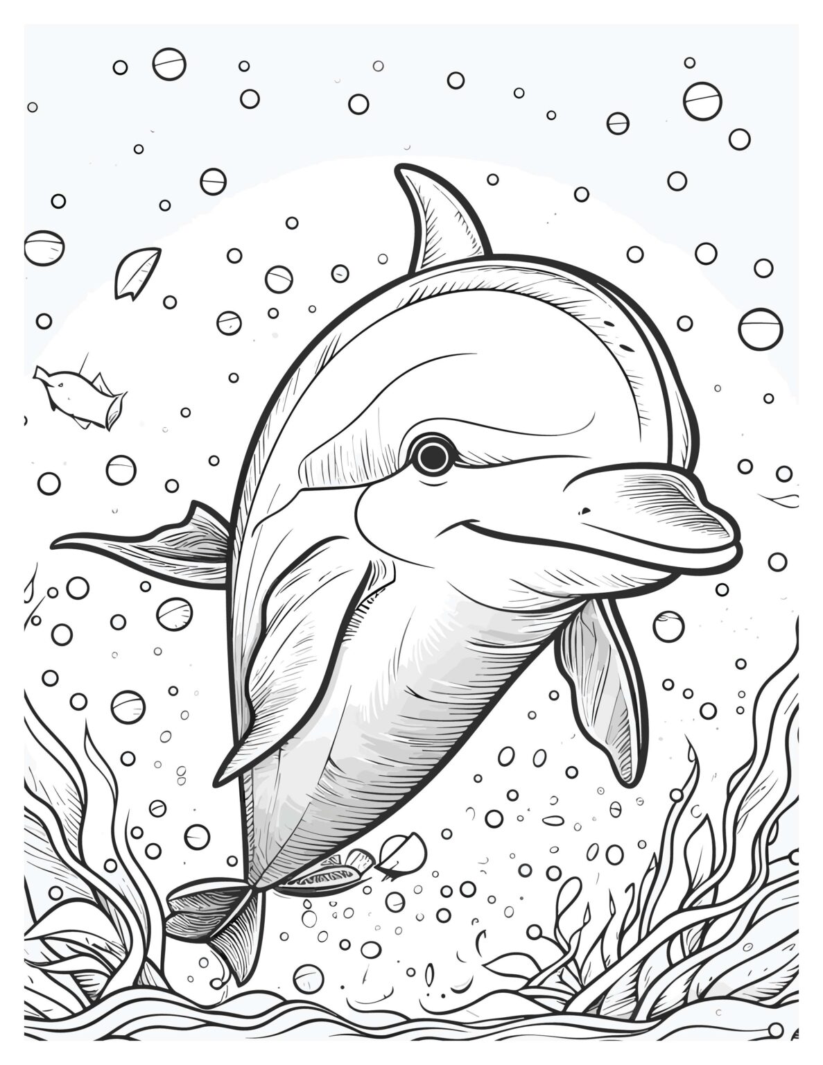 Delightful Dolphin Coloring Pages | Fun for Kids