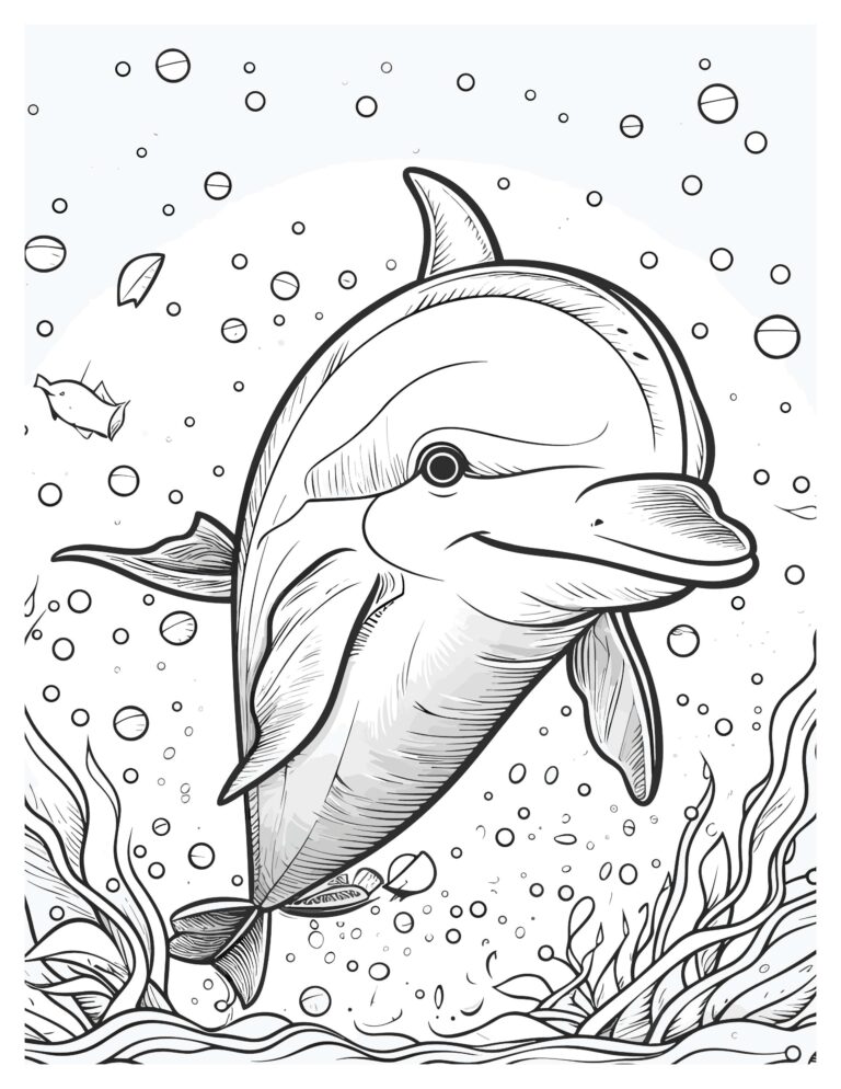 Delightful Dolphin Coloring Pages | Fun for Kids