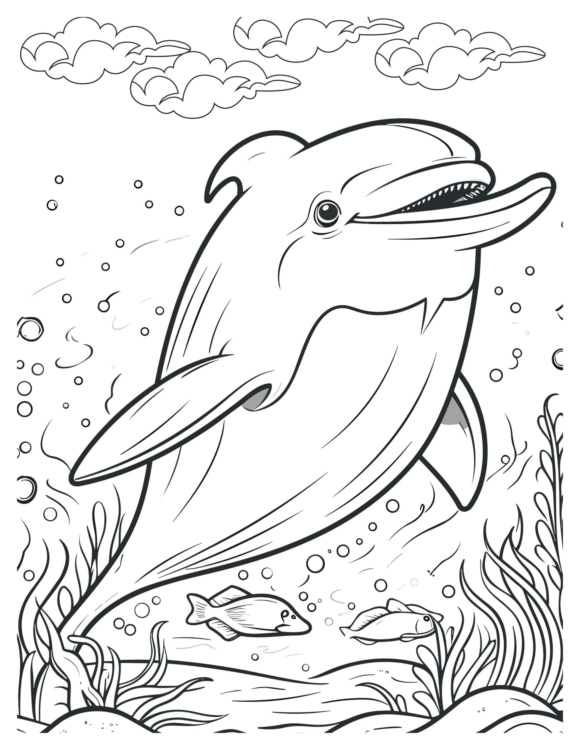 Delightful Dolphin Coloring Pages | Fun for Kids
