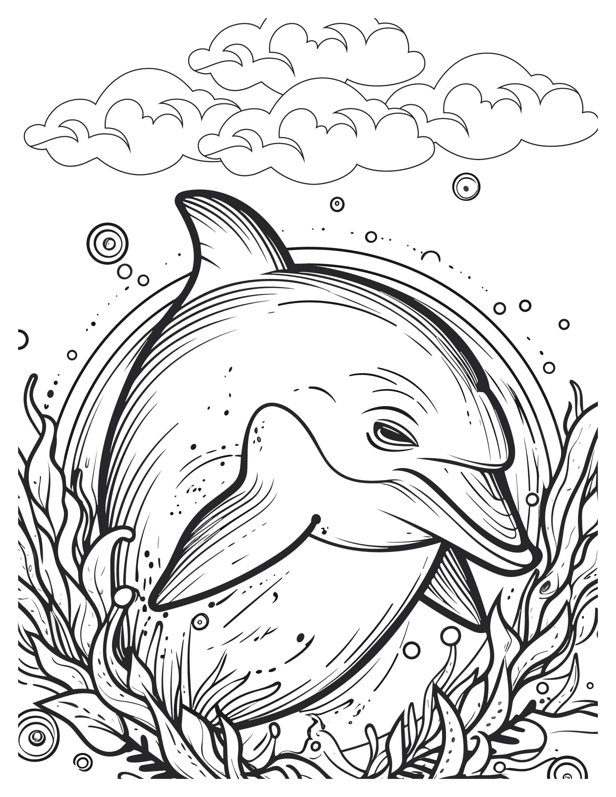 Delightful Dolphin Coloring Pages | Fun for Kids
