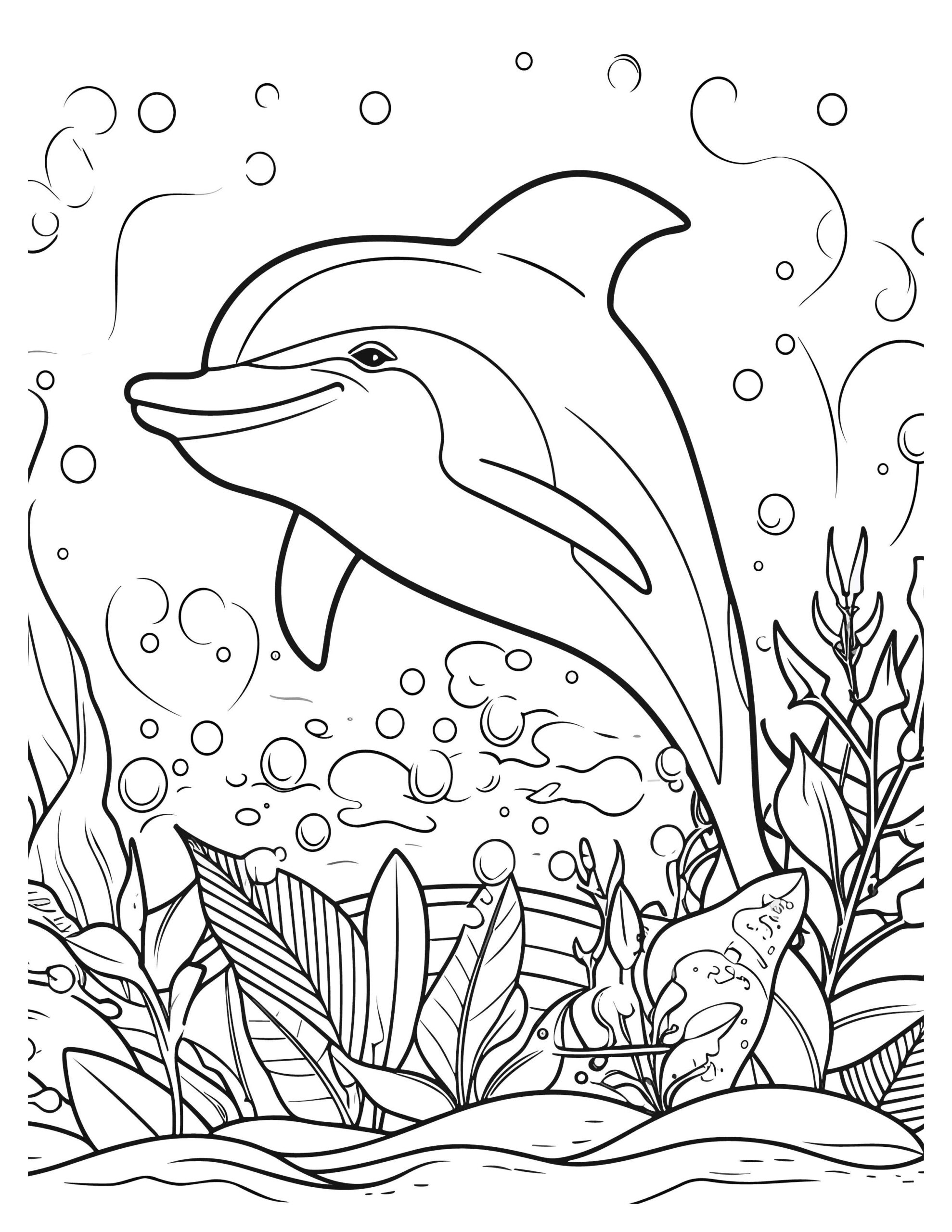 Delightful Dolphin Coloring Pages | Fun for Kids