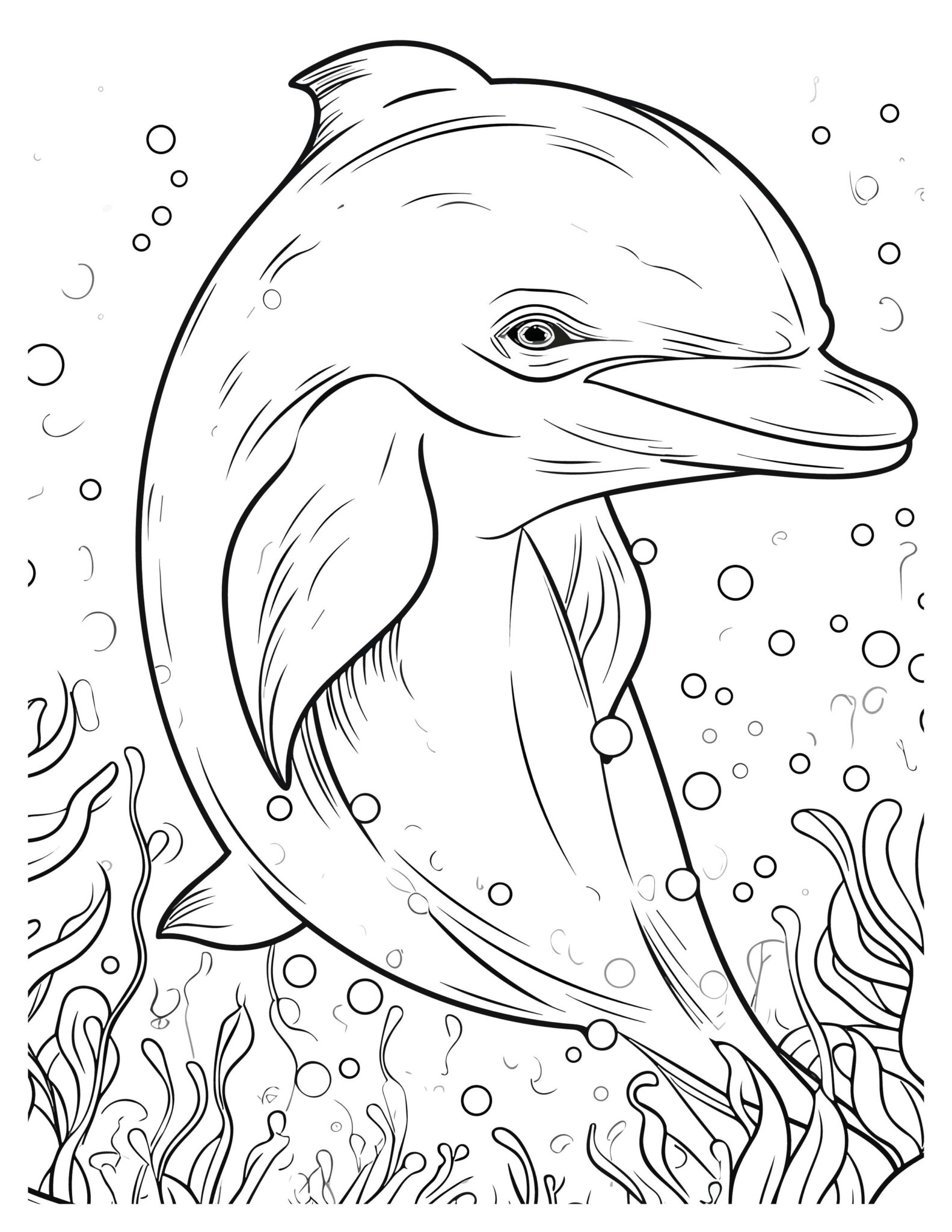 Delightful Dolphin Coloring Pages | Fun for Kids