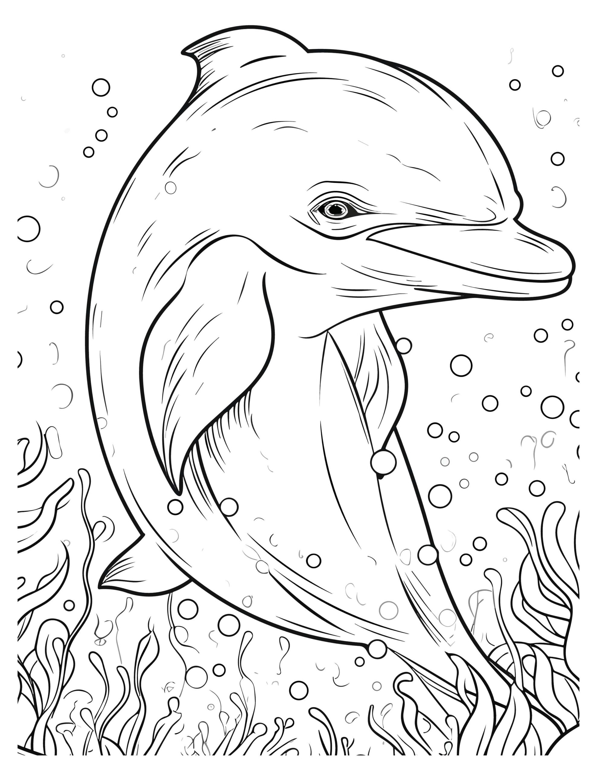 Delightful Dolphin Coloring Pages | Fun for Kids
