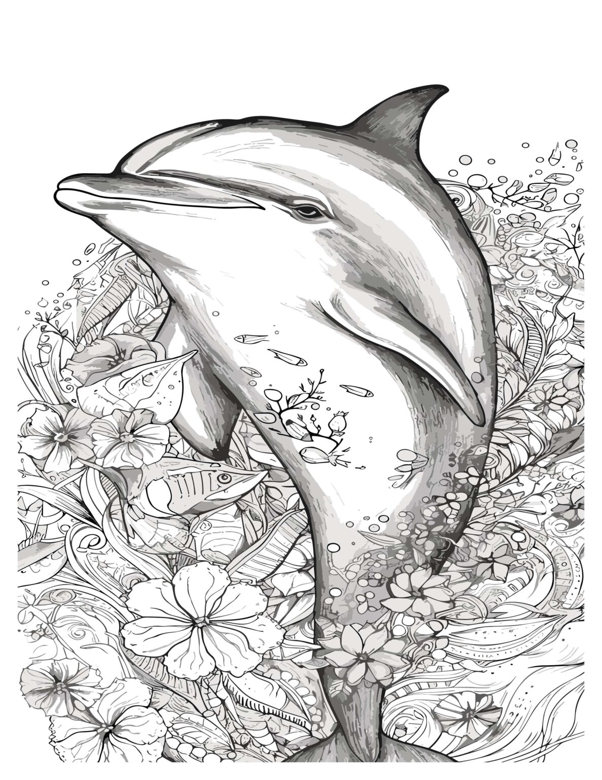Delightful Dolphin Coloring Pages | Fun for Kids