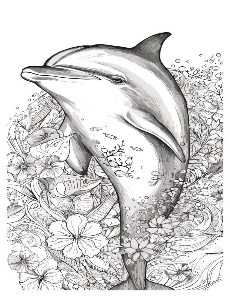 Delightful Dolphin Coloring Pages | Fun for Kids
