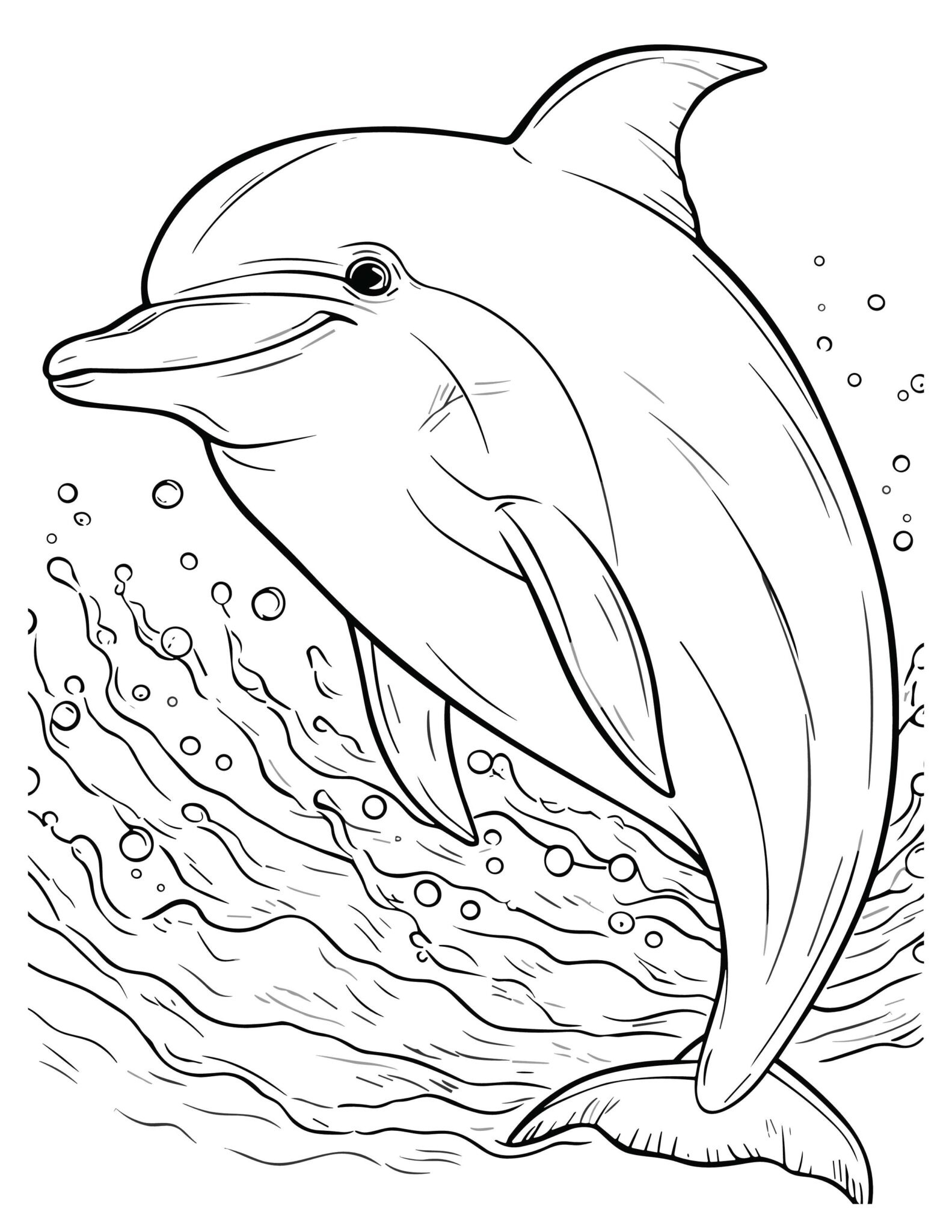 Delightful Dolphin Coloring Pages | Fun for Kids