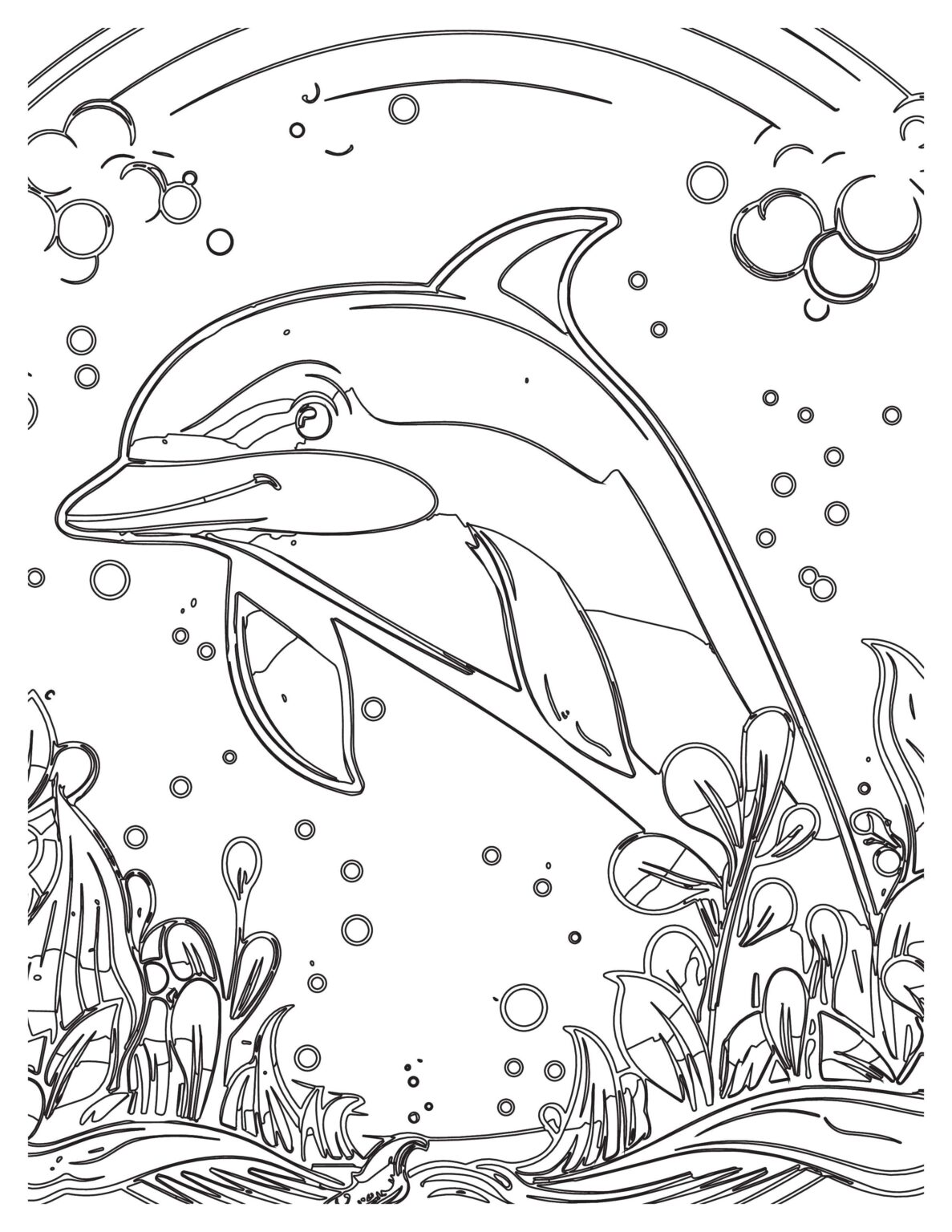 Delightful Dolphin Coloring Pages | Fun for Kids