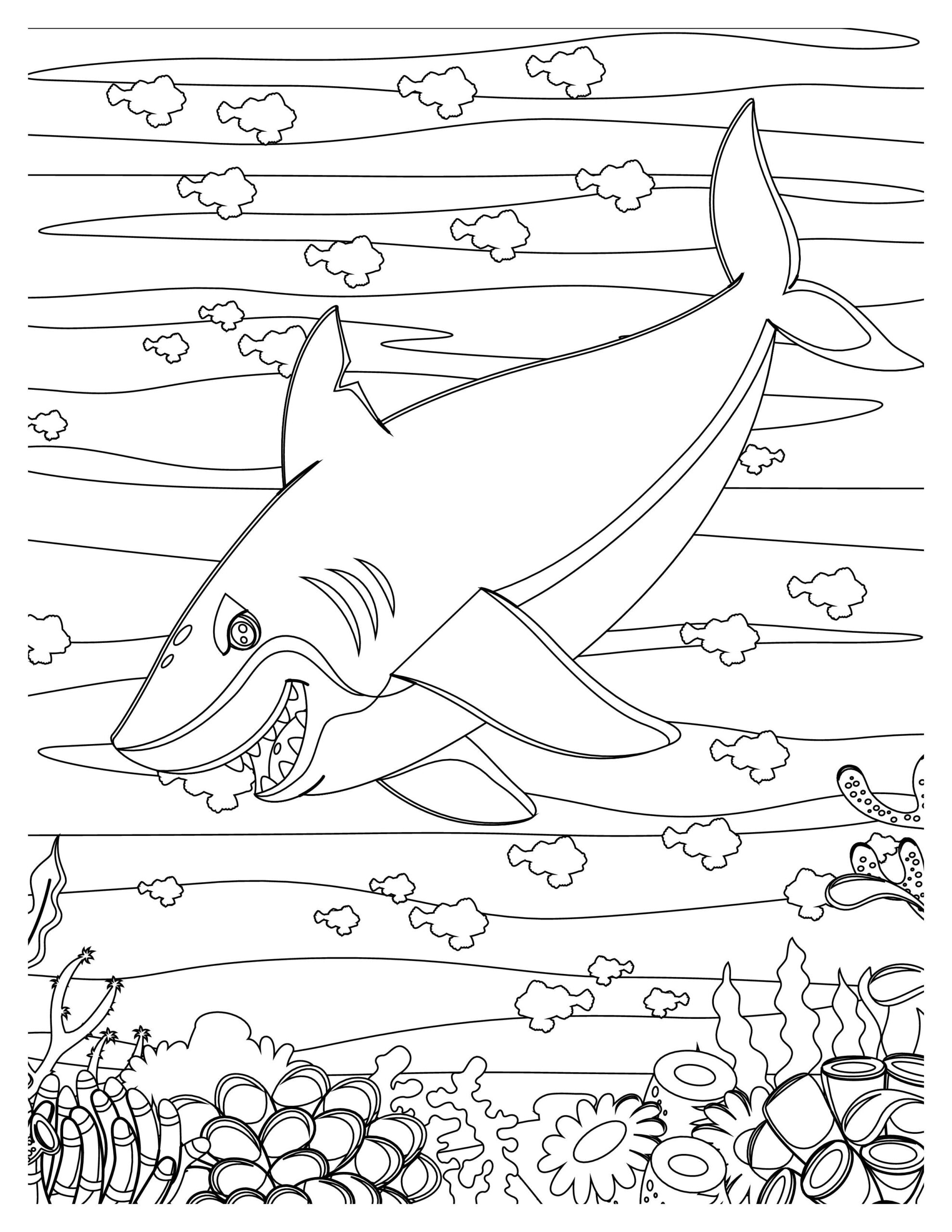 Sharks Coloring Pages | Dive into Fun