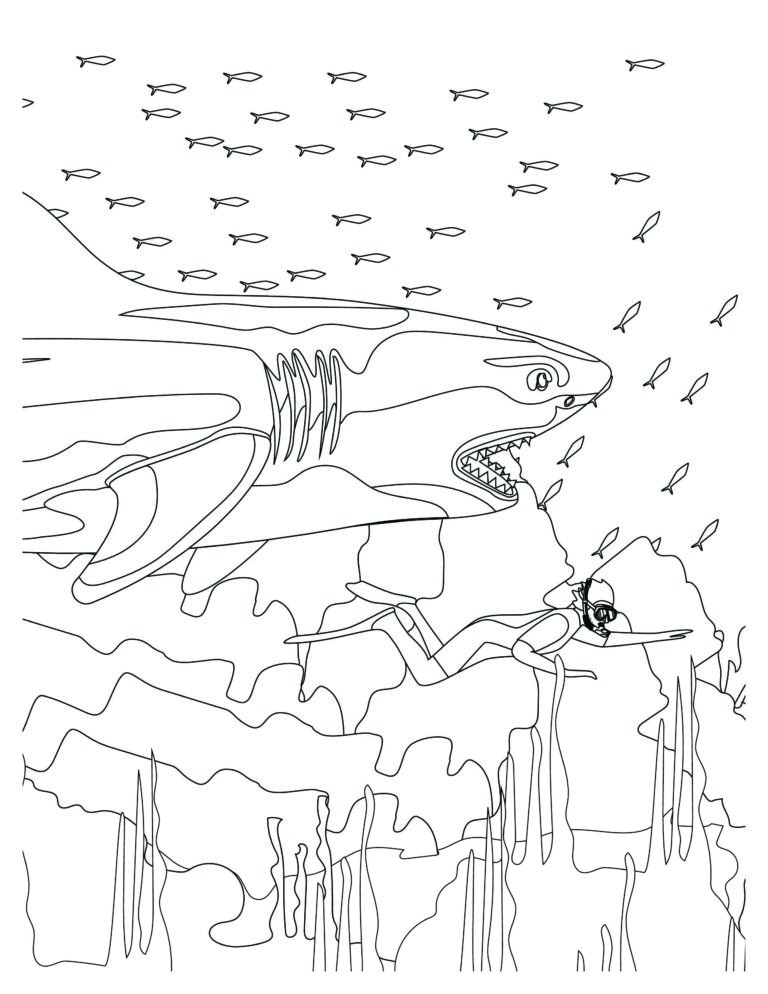 Sharks Coloring Pages | Dive into Fun