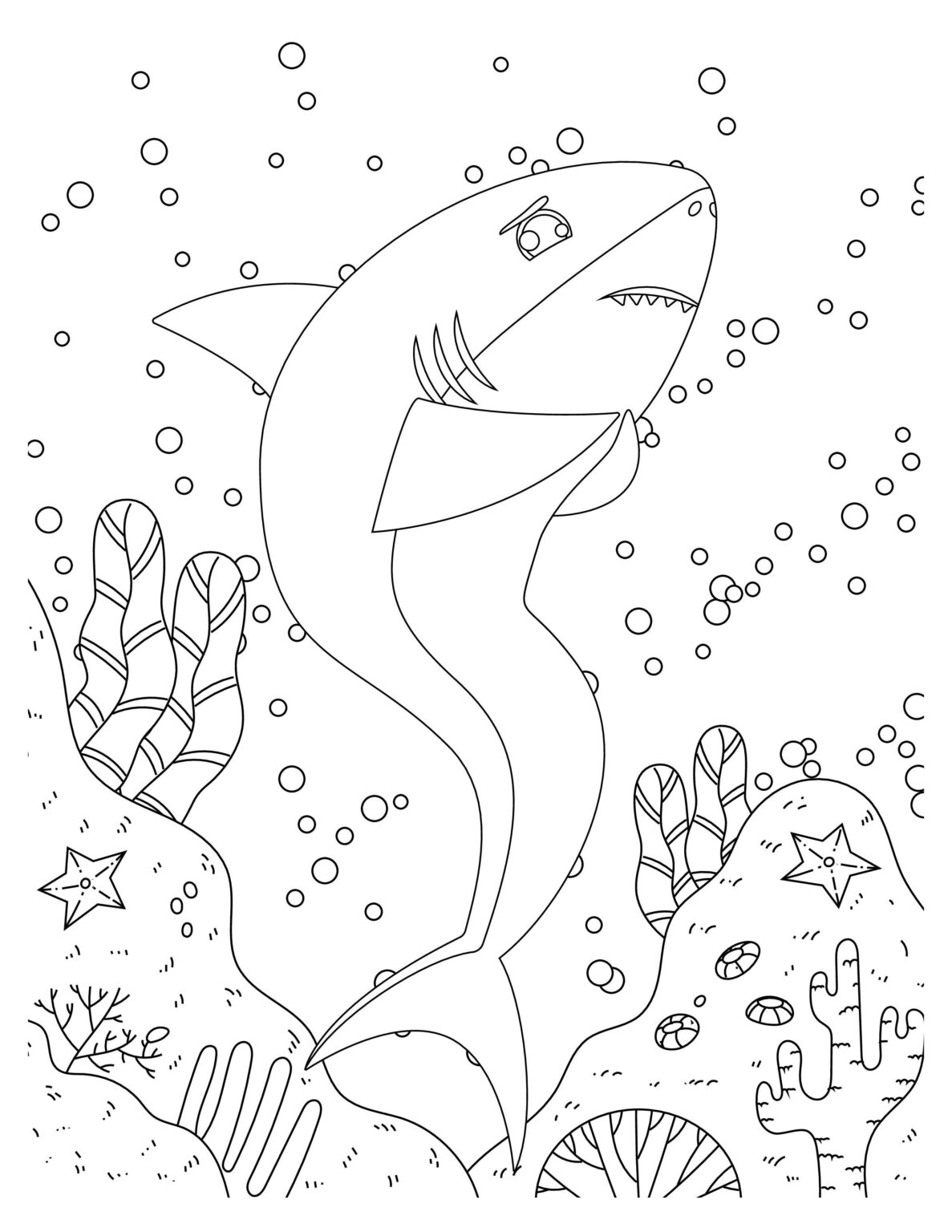 Sharks Coloring Pages | Dive into Fun