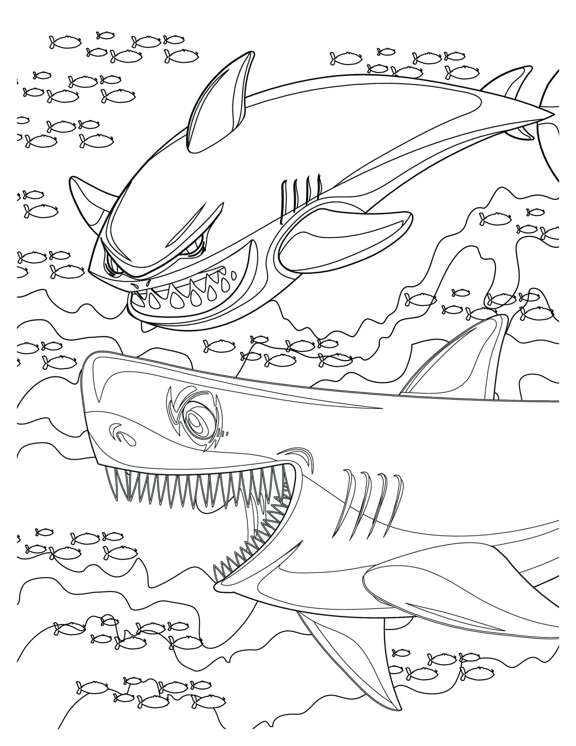 Sharks Coloring Pages | Dive into Fun