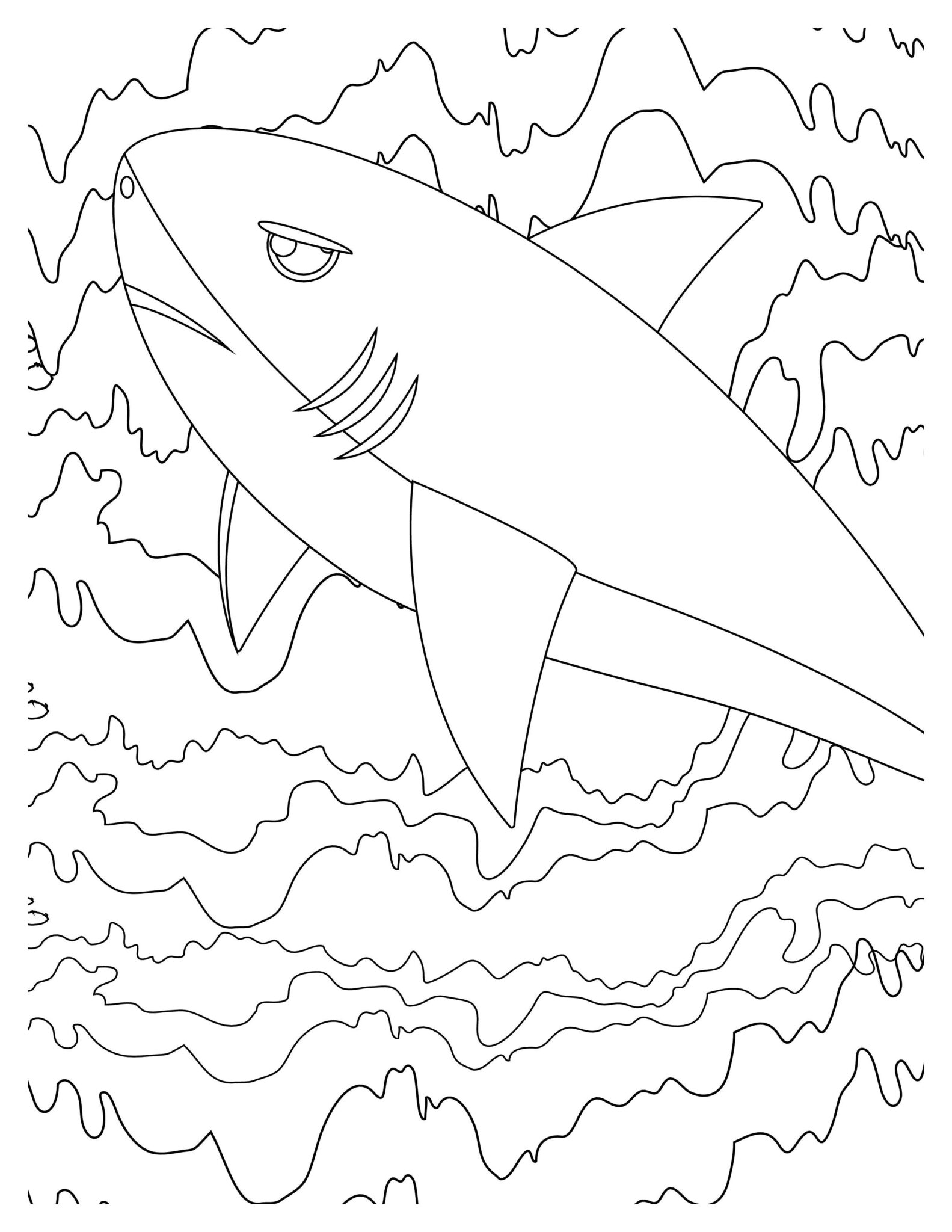 Sharks Coloring Pages | Dive into Fun