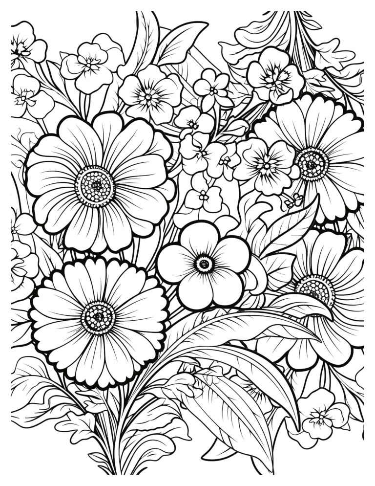 Spirited Spring Coloring Pages | Fresh Designs for Creative Fun