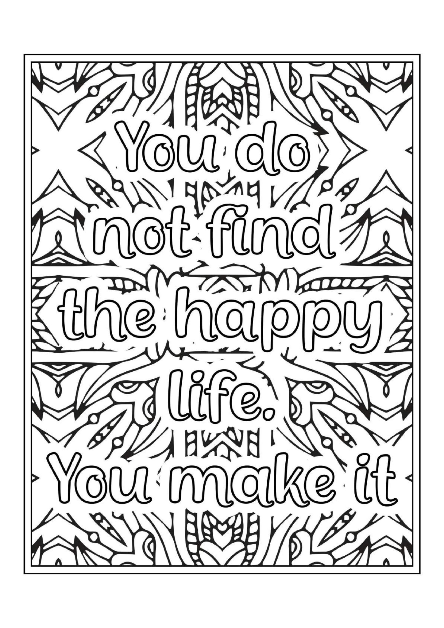 Inspirational Quote Coloring Pages | Relaxation and Motivation