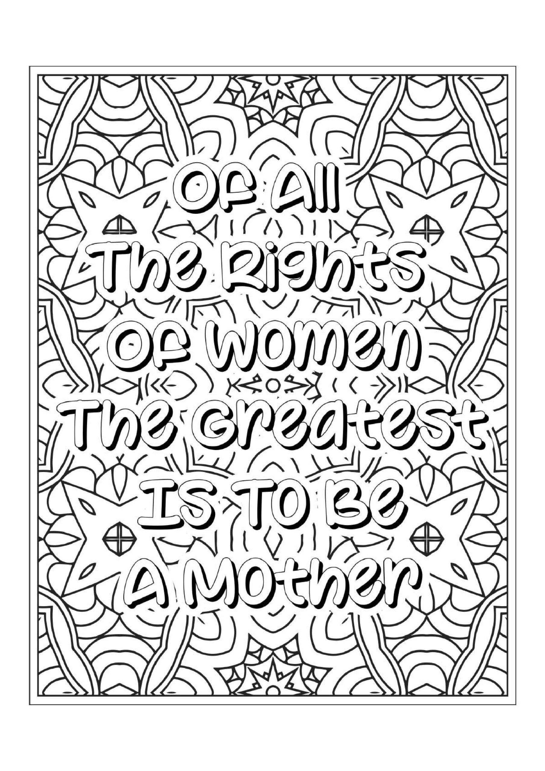 Inspirational Quote Coloring Pages | Relaxation and Motivation