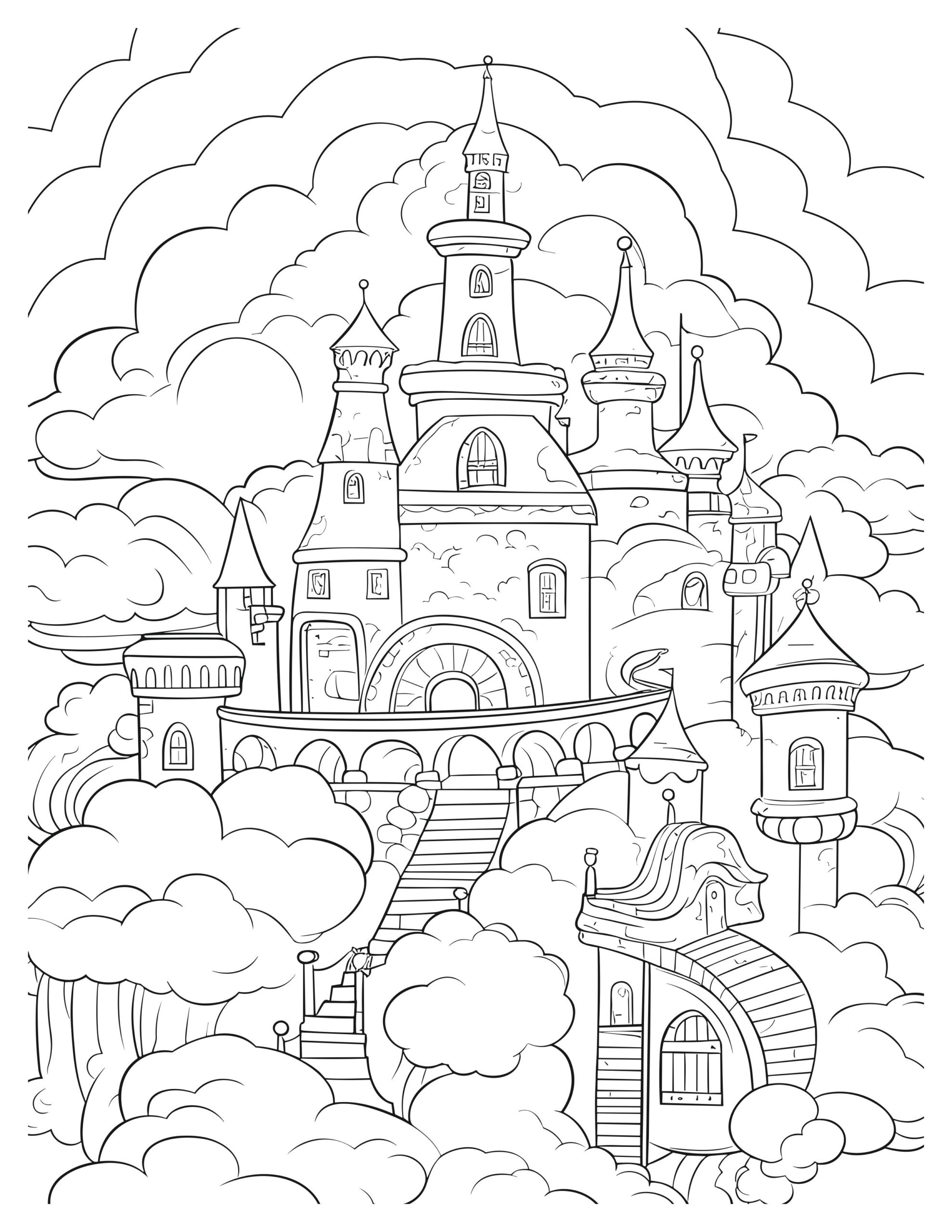 Magical Castle Coloring Pages: Enchanting Printable Sheets