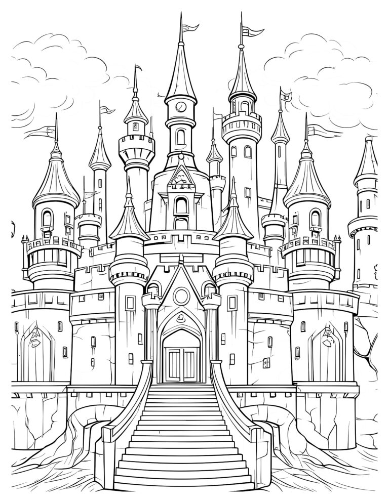 Magical Castle Coloring Pages: Enchanting Printable Sheets