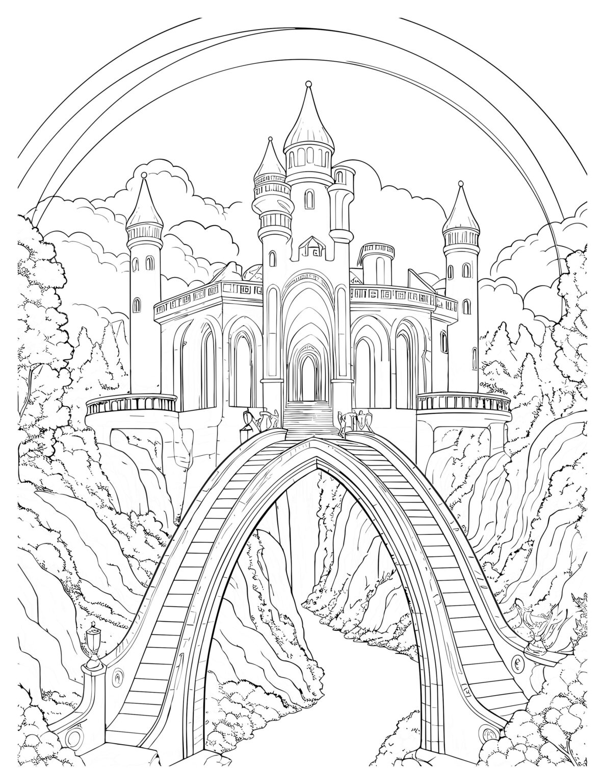 Magical Castle Coloring Pages: Enchanting Printable Sheets