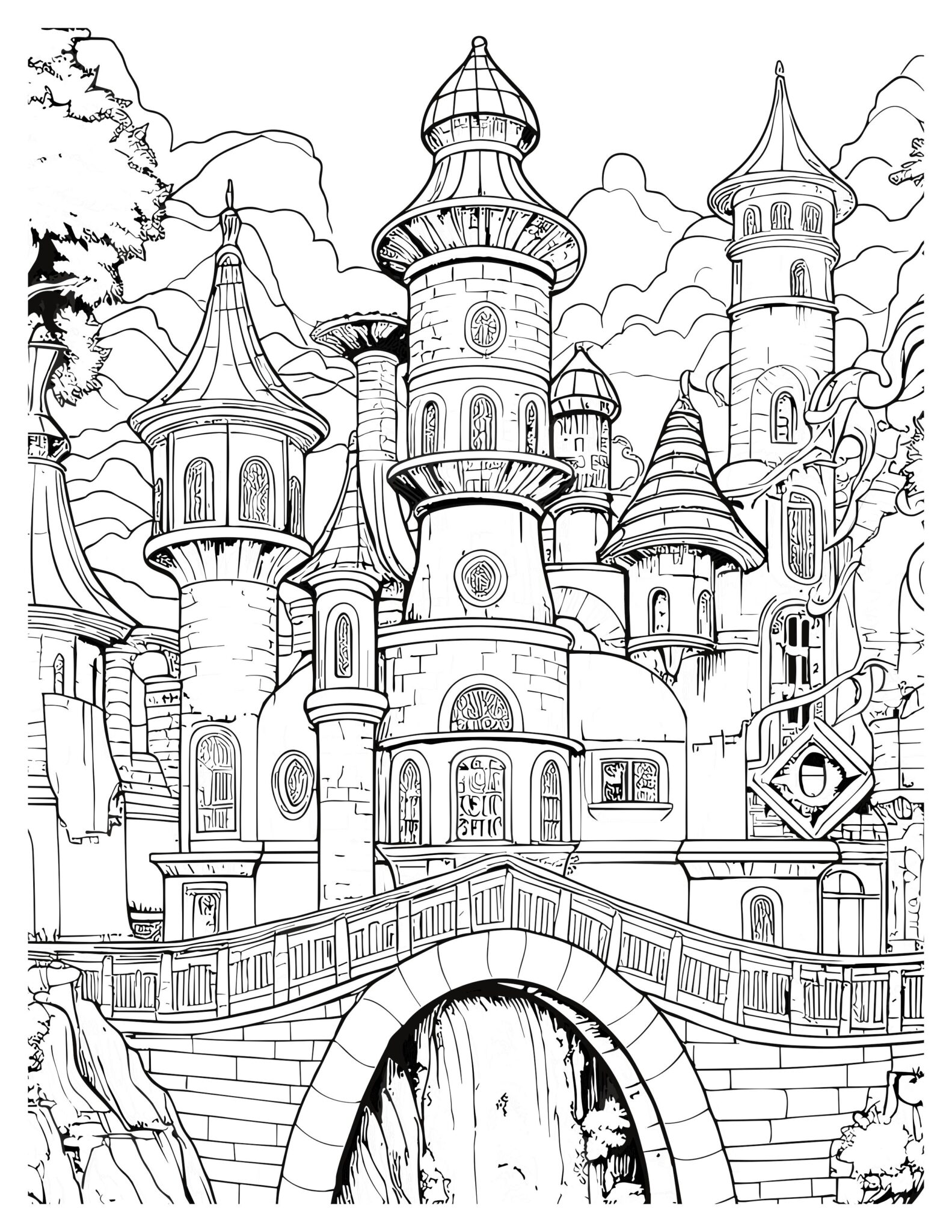 Magical Castle Coloring Pages: Enchanting Printable Sheets
