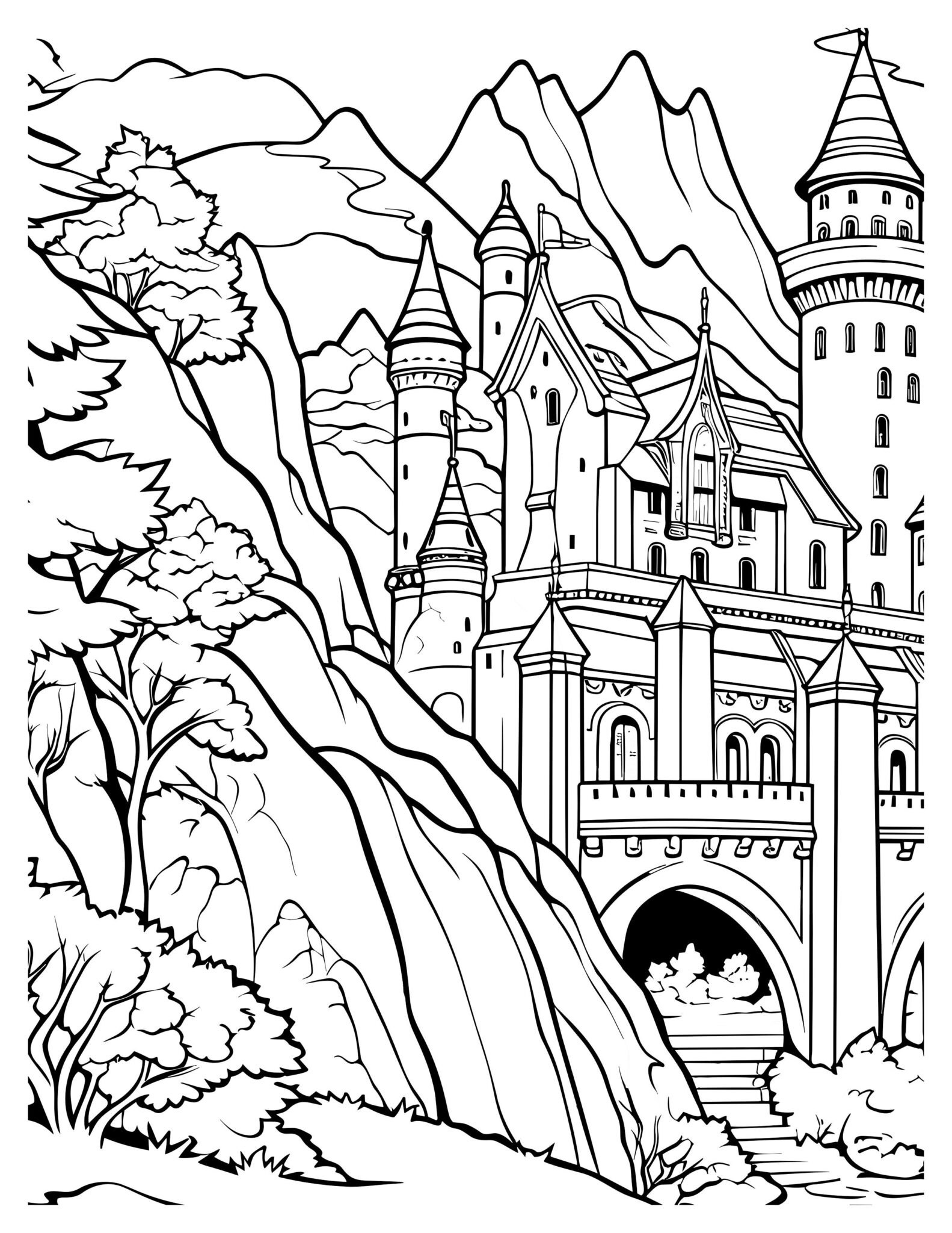 Magical Castle Coloring Pages: Enchanting Printable Sheets